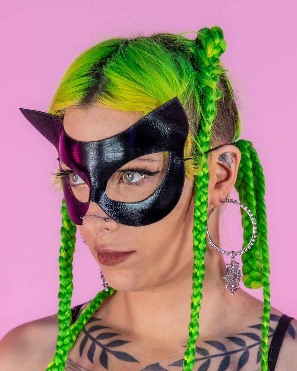 Vinyl Cat Eye Mask – Rave Wonderland