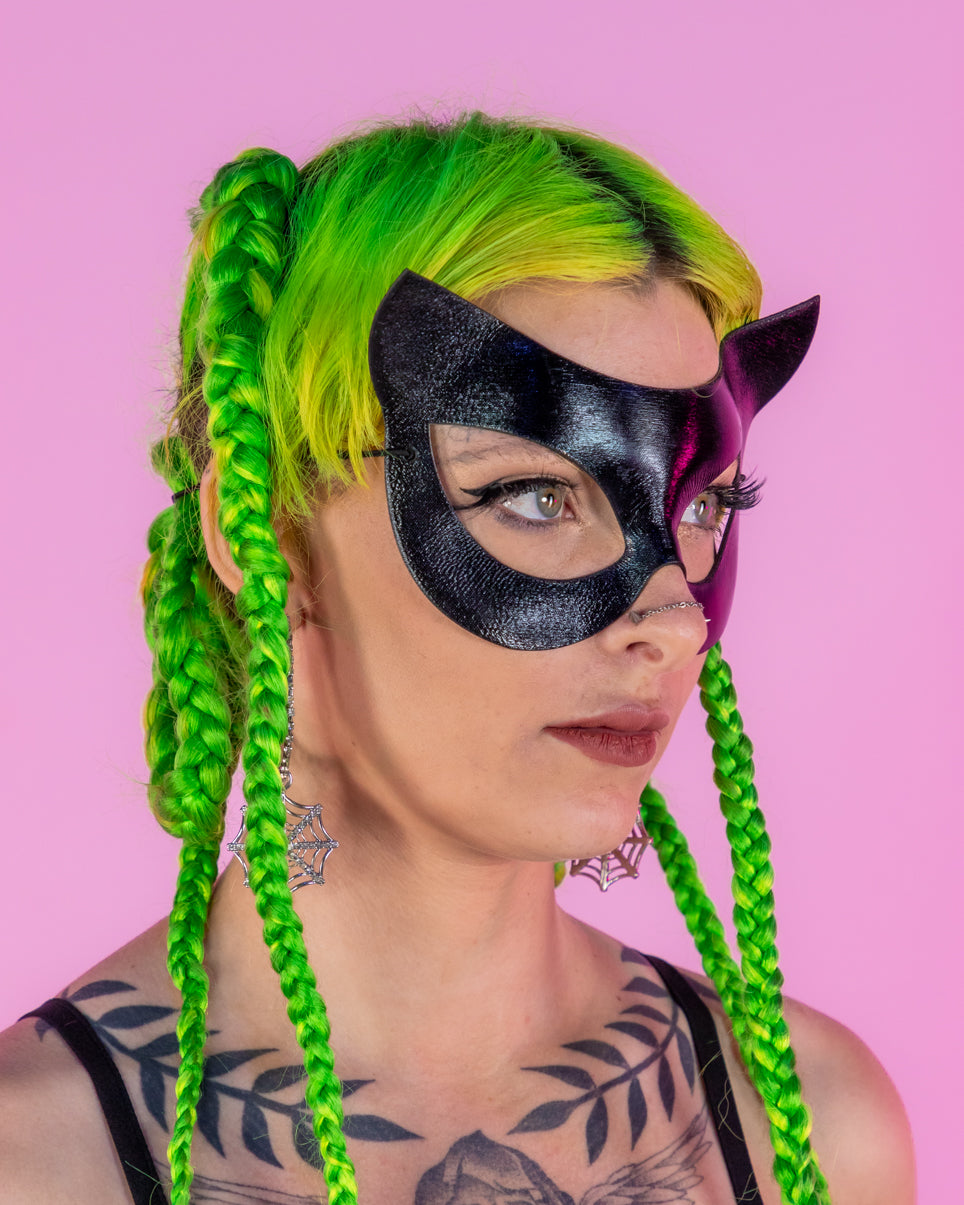 Vinyl Cat Eye Mask – Rave Wonderland