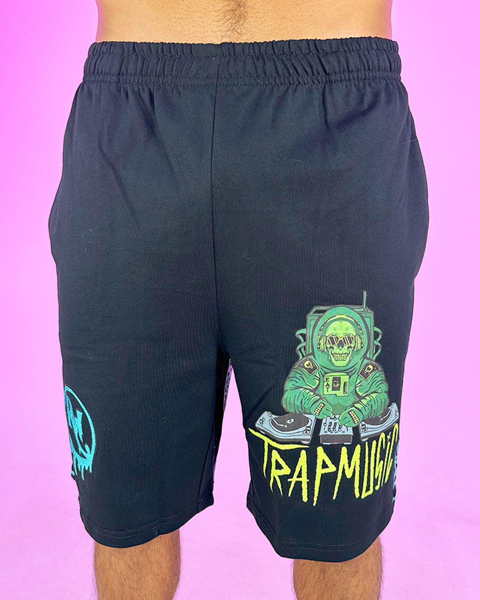 Trap Music Grunge Black Men's Shorts – Rave Wonderland