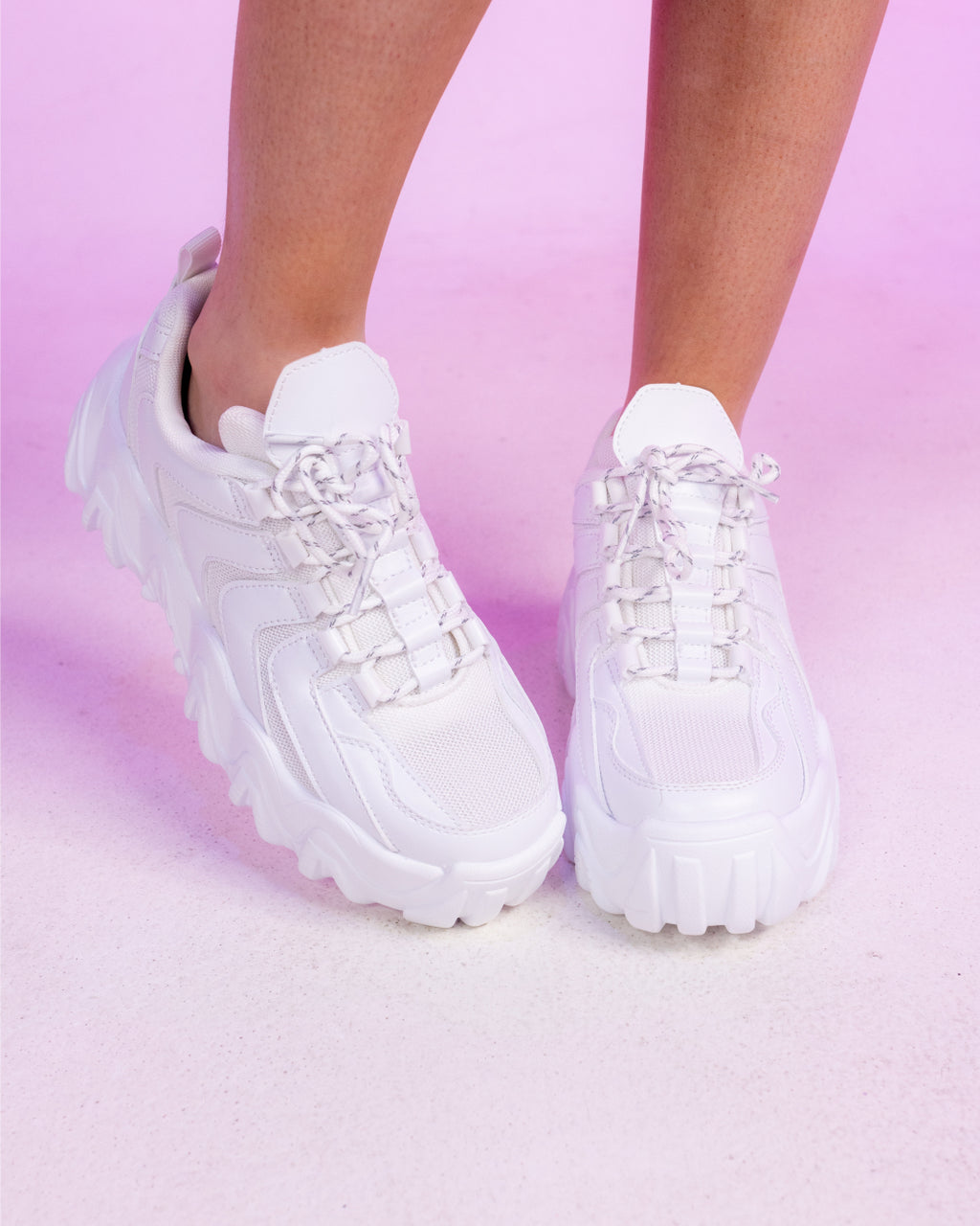 White Michelle Sneakers – Rave Wonderland