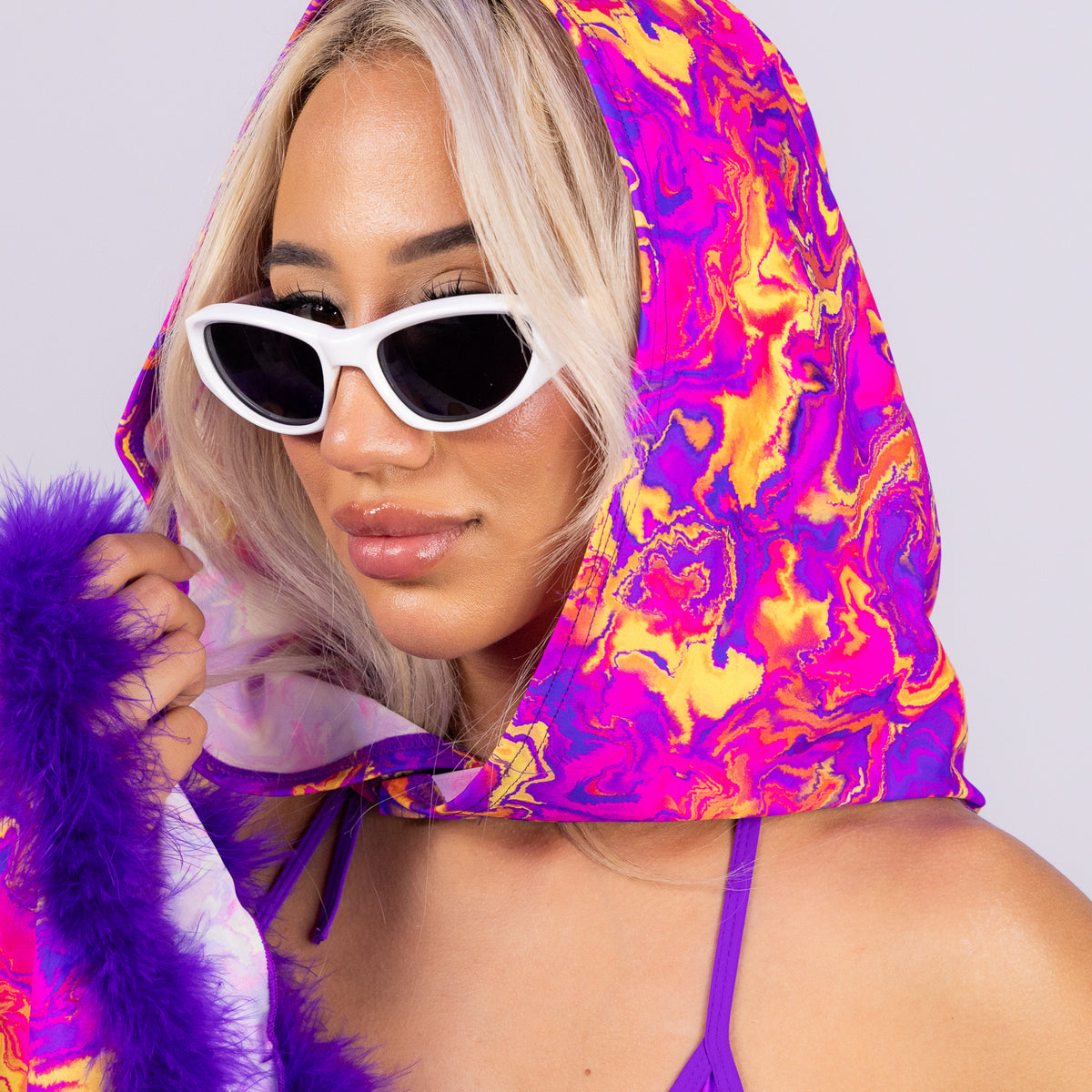 Ultraviolet Vision Unisex Hood – Rave Wonderland