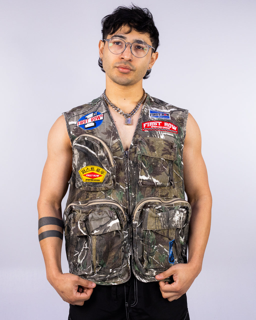 Patches Men's Camo Cargo Vest – Rave Wonderland
