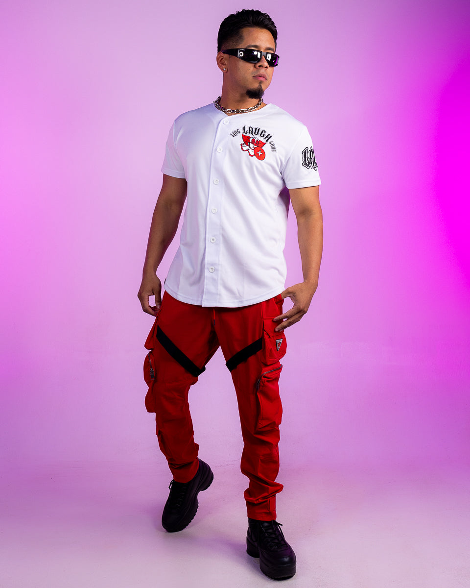 Live, Laugh, Love Gas Baseball Jersey – Rave Wonderland