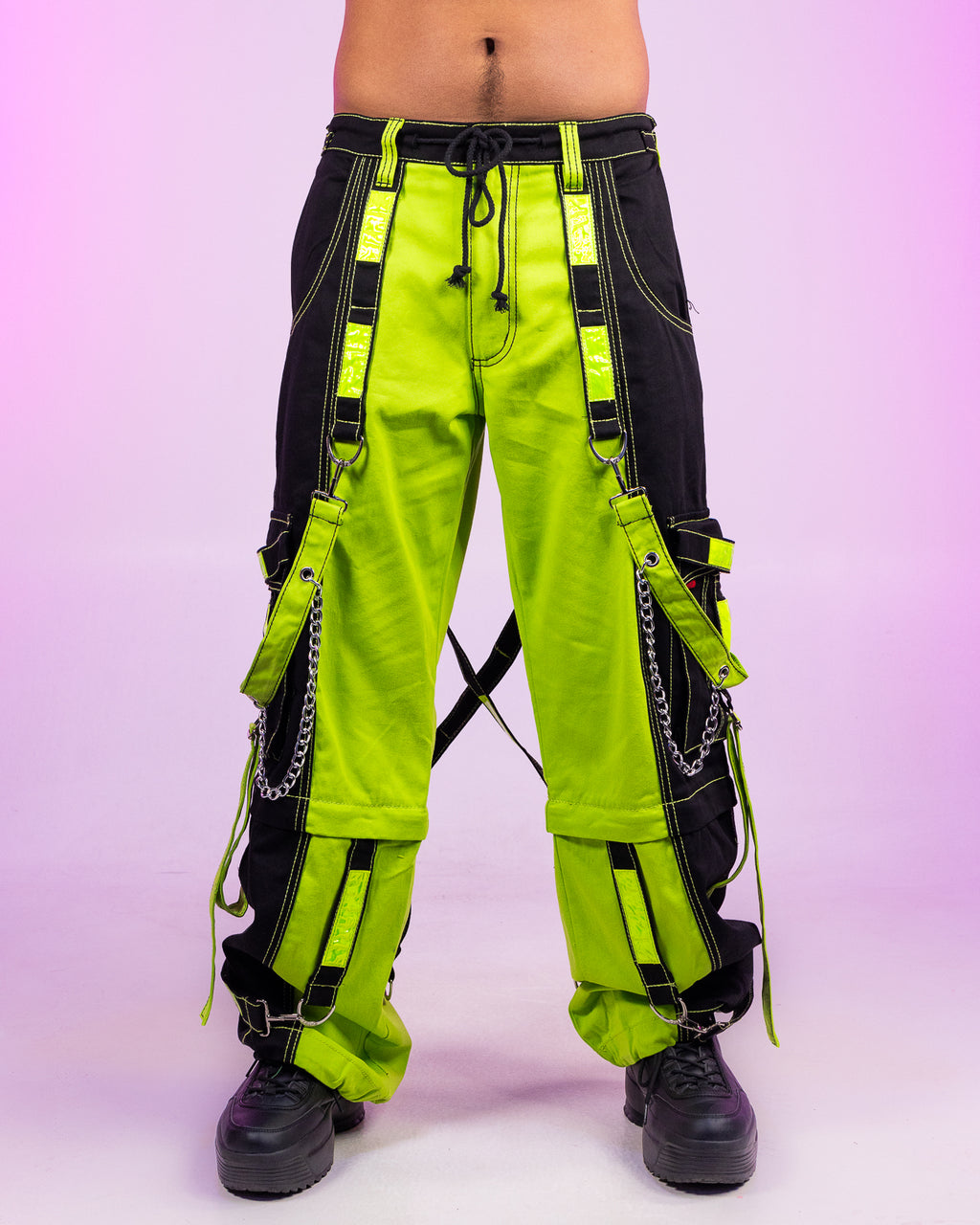 Tripp NYC Full On Reflector Pants with Zippered Shorts – Rave Wonderland
