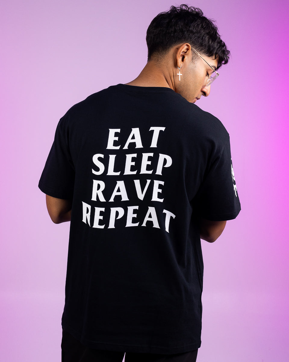 Eat Sleep Rave Repeat Logo Eat Sleep Rave Repeat Orange T Shirt