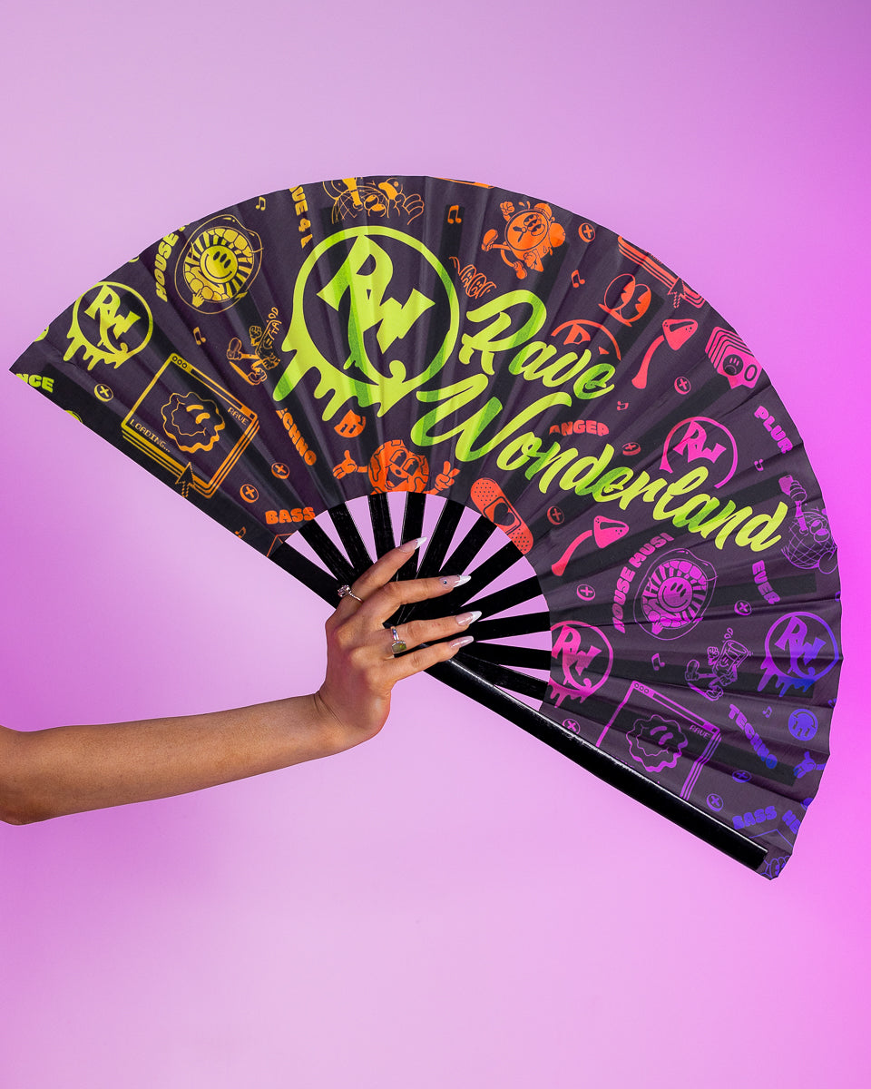 Gradient RW Oversized Fan – Rave Wonderland