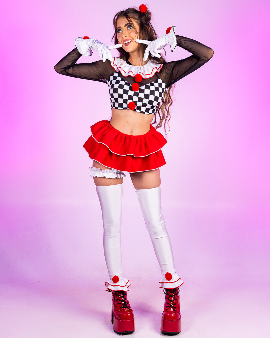 8pc Clown Around Costume – Rave Wonderland