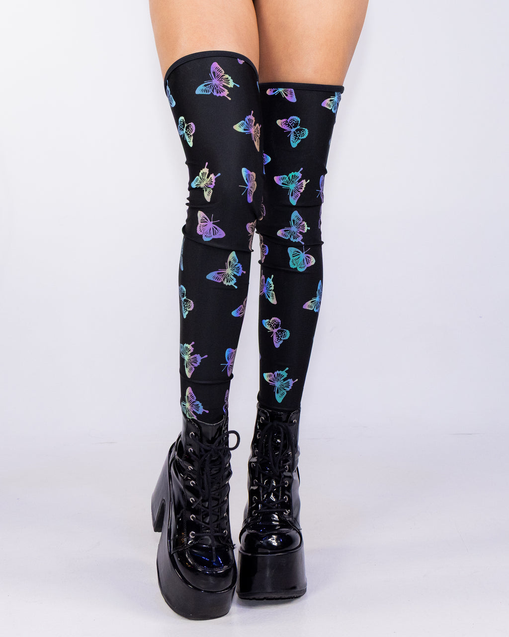 Flash Reflective Butterfly Women's Leg Sleeves – Rave Wonderland