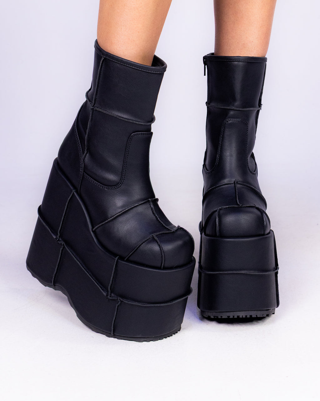 Demonia Stack Matte Black Unisex Platform Boots – Rave Wonderland