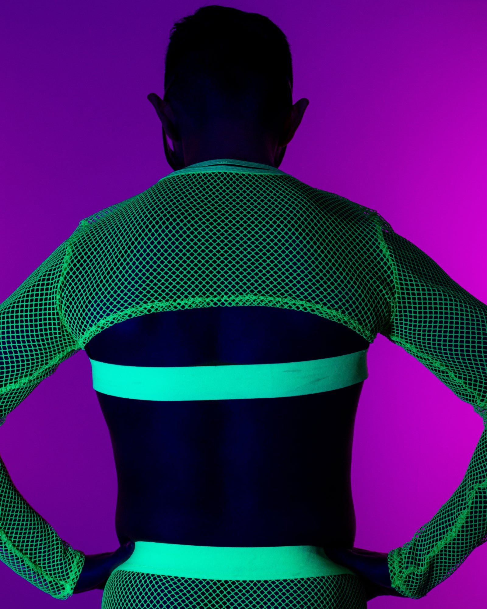 Lime Fishnet Shrug for Raves and Festivals Fun – Rave Wonderland