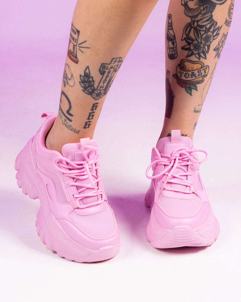 Baby Pink Hanna Sneakers – Rave Wonderland