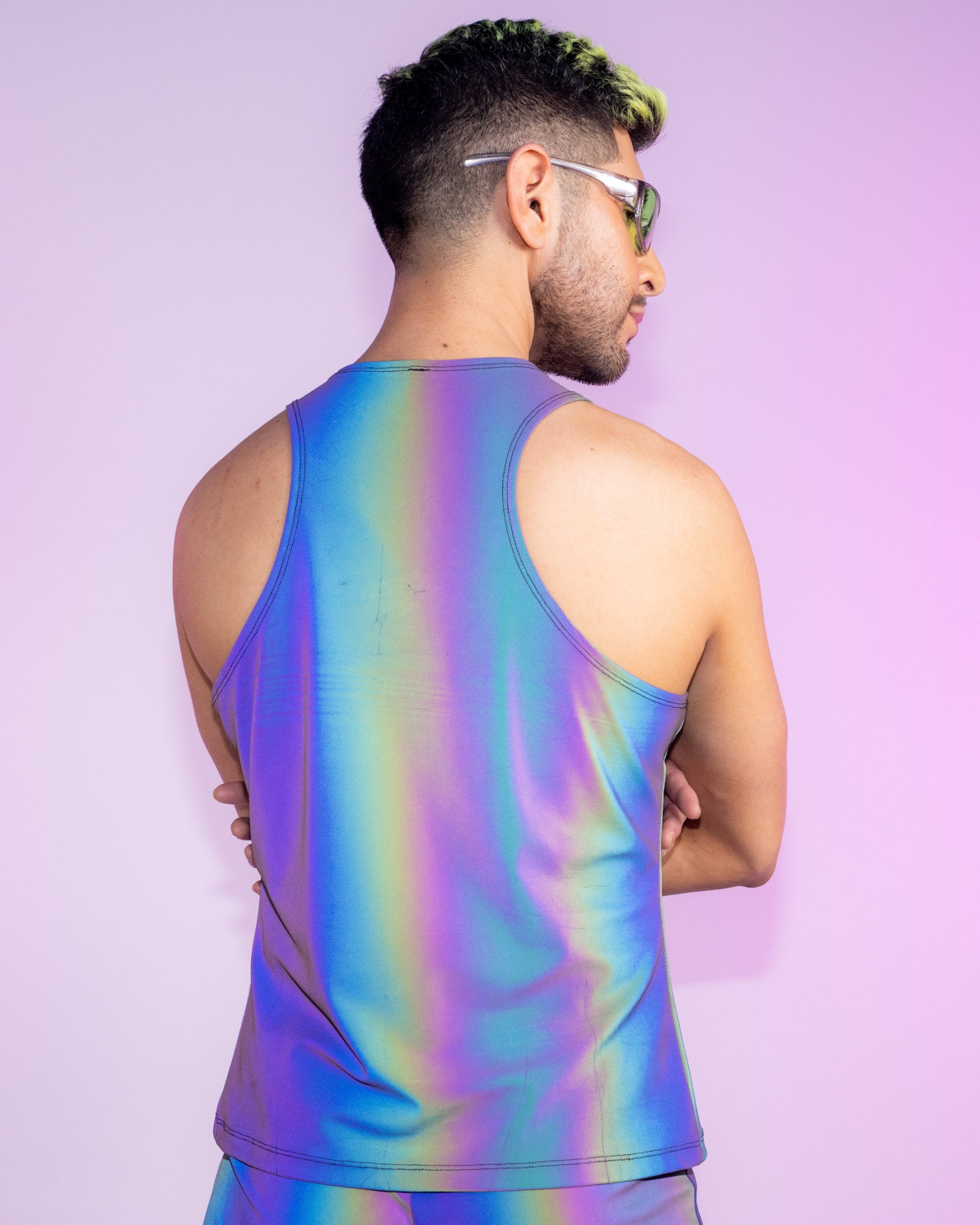 Rainbow Reflective Tank Top – Rave Wonderland