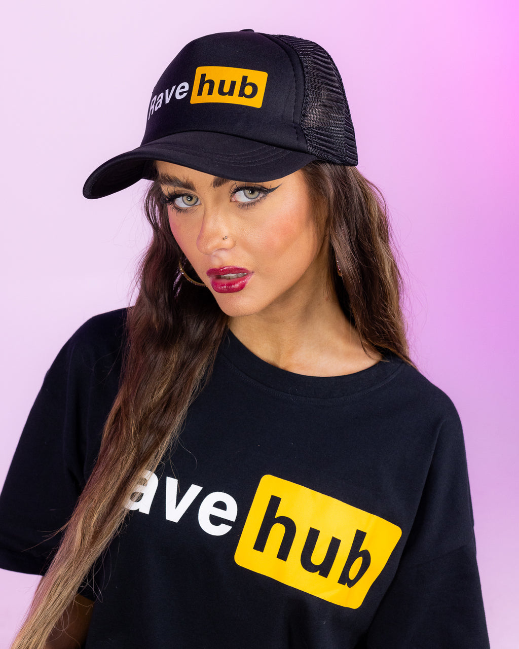 Rave Hub Trucker Hat for Stylish Rave Lovers – Rave Wonderland