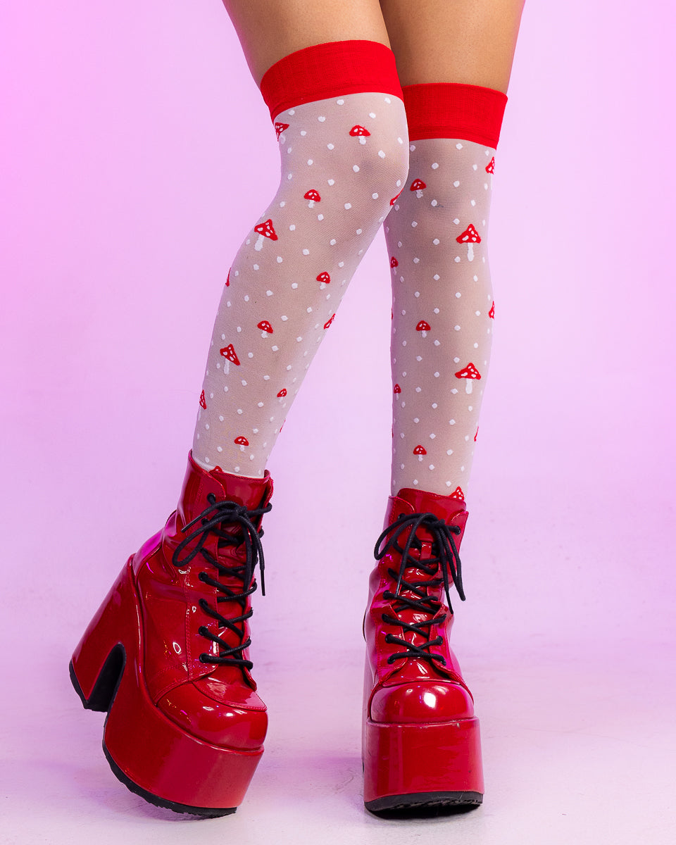 Magic Mushroom Thigh Highs – Rave Wonderland