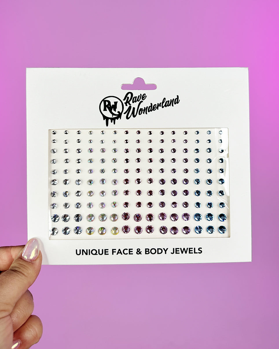 Pastel Gems 150 Individual Crystal Jewels – Rave Wonderland