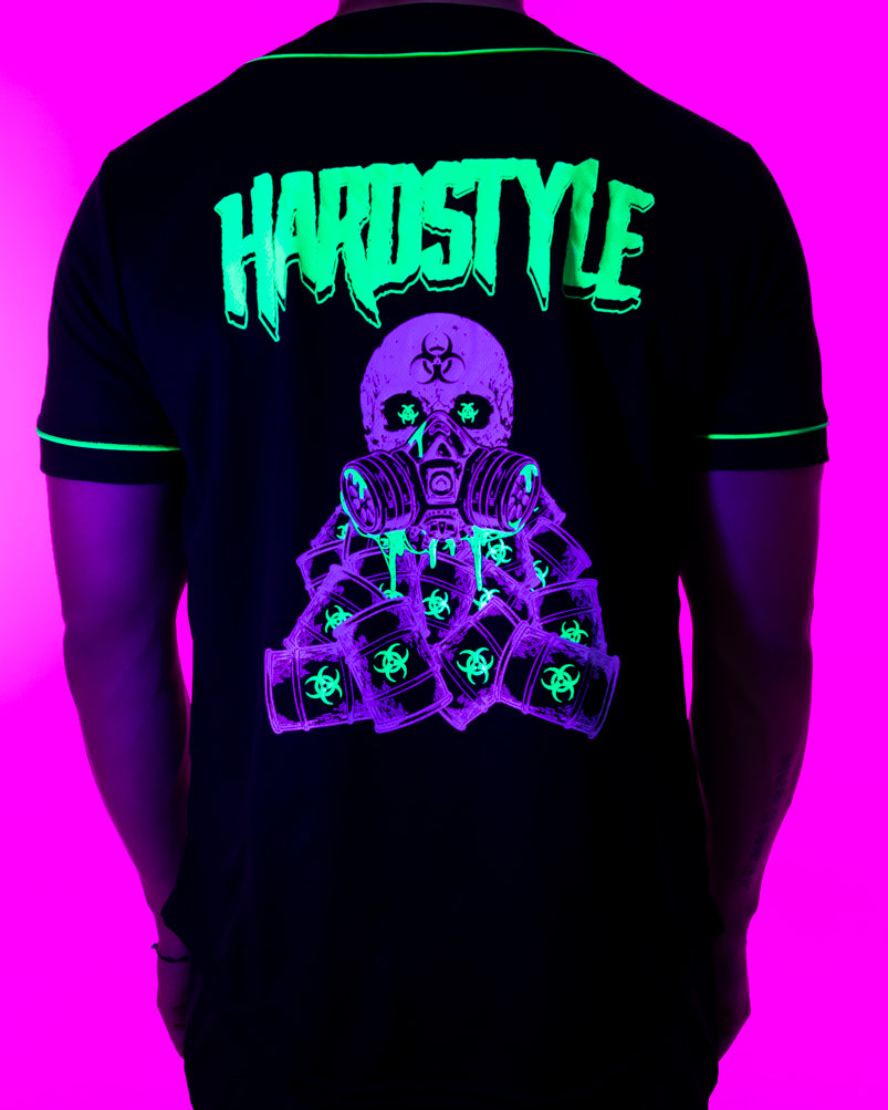 Toxic Wasteland Hardstyle UV Green Baseball Jersey – Rave Wonderland