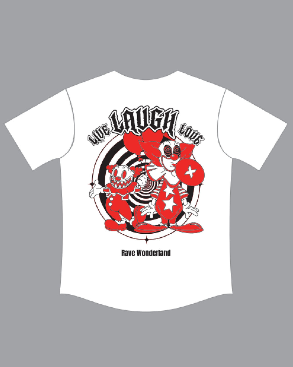 Live, Laugh, Love Gas Baseball Jersey – Rave Wonderland