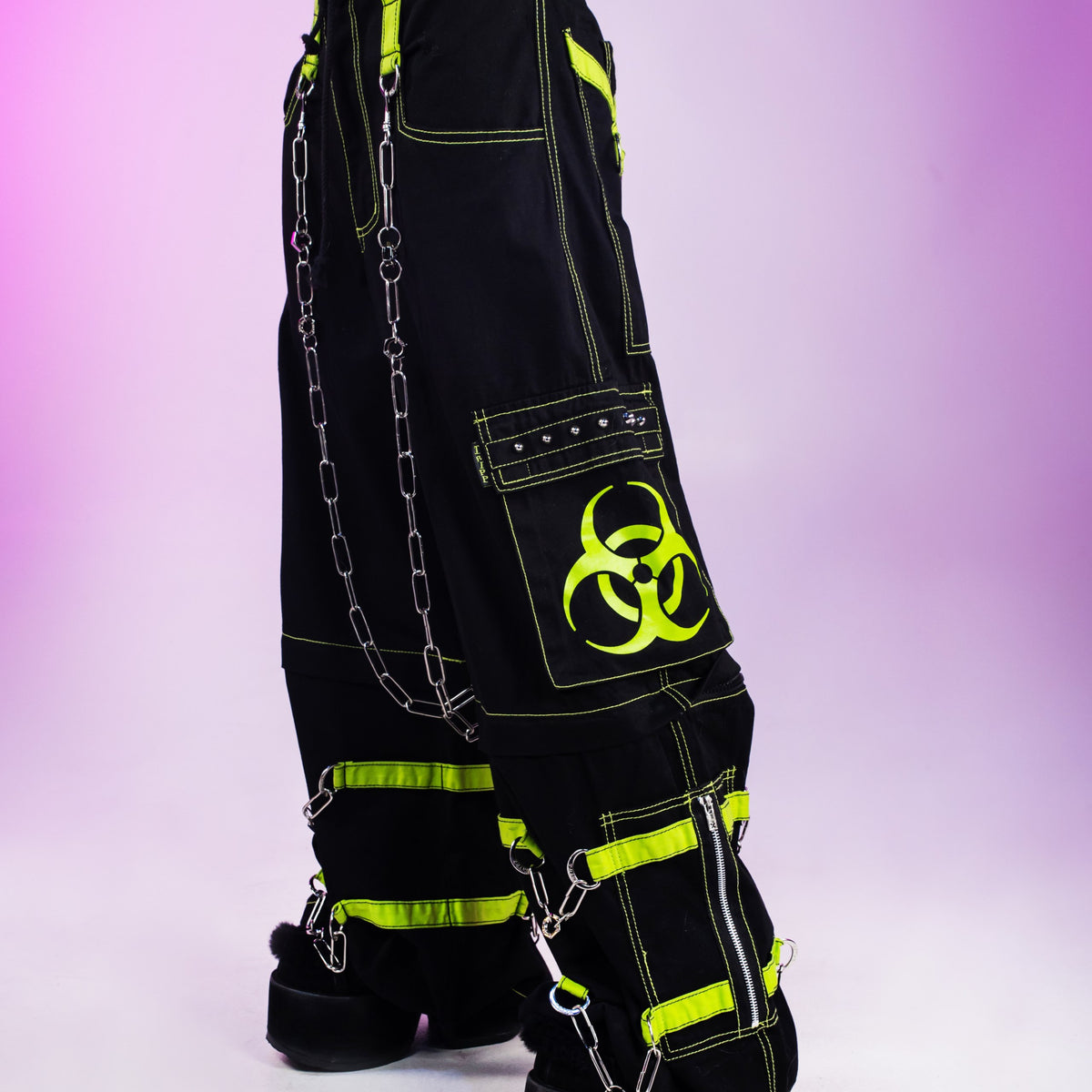 Tripp NYC Biohazard Zip-Off Pants for Versatile Style – Rave Wonderland
