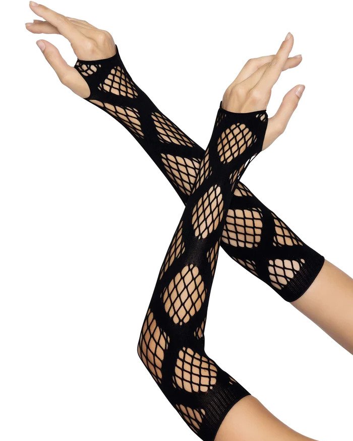 Industrial Net Fingerless Gloves – Rave Wonderland