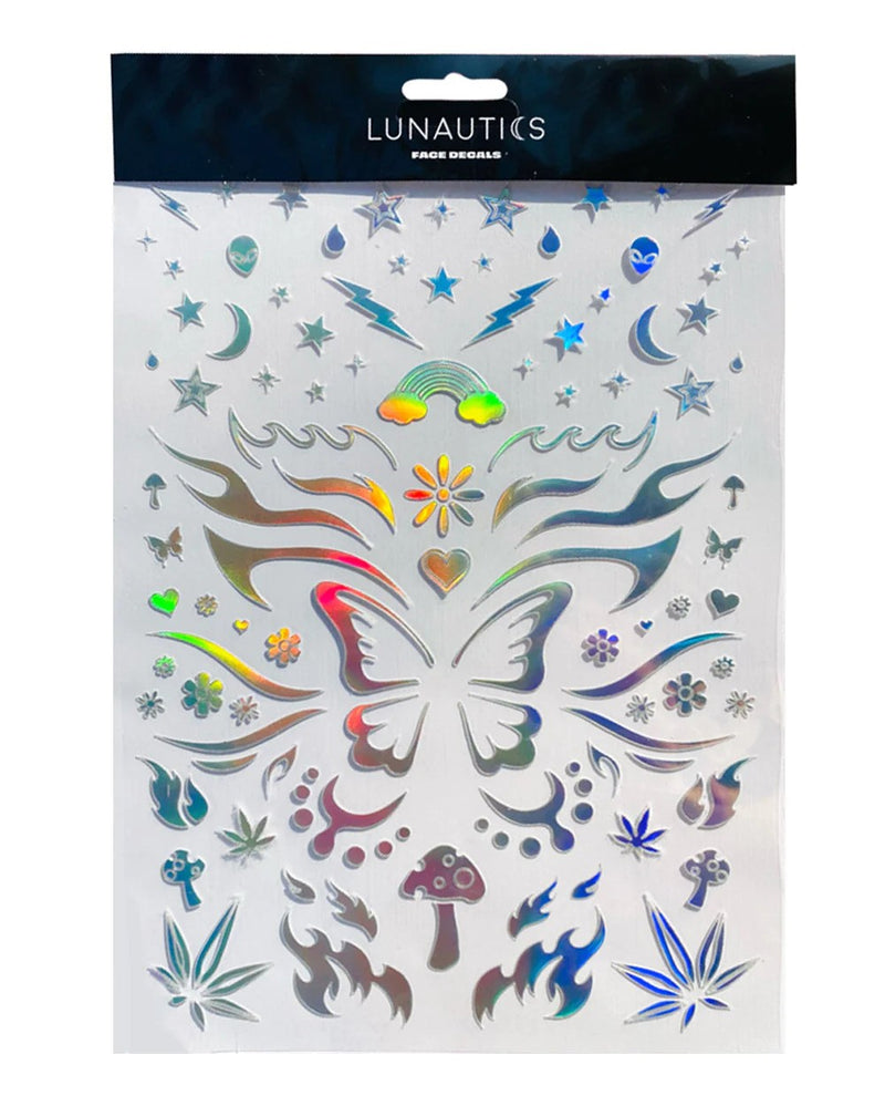 Lunautics Rave Day Face Decals – Rave Wonderland