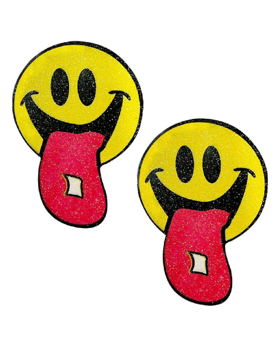 Smiley Face Acid Tab Women's Glitter Pasties – Rave Wonderland