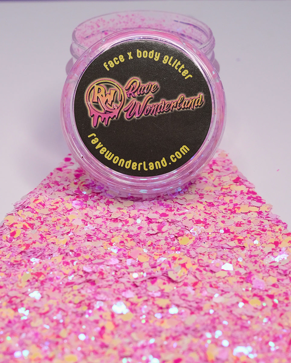 Strawberry Shortcake Pink Chunky Glitter – Rave Wonderland