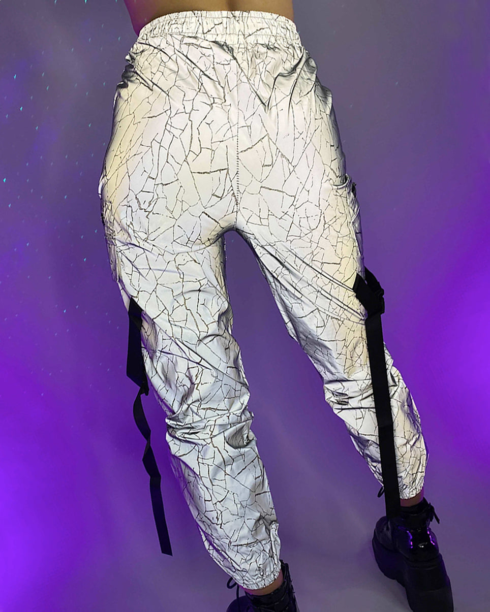 Reflective Shatter Cargo Pants – Rave Wonderland