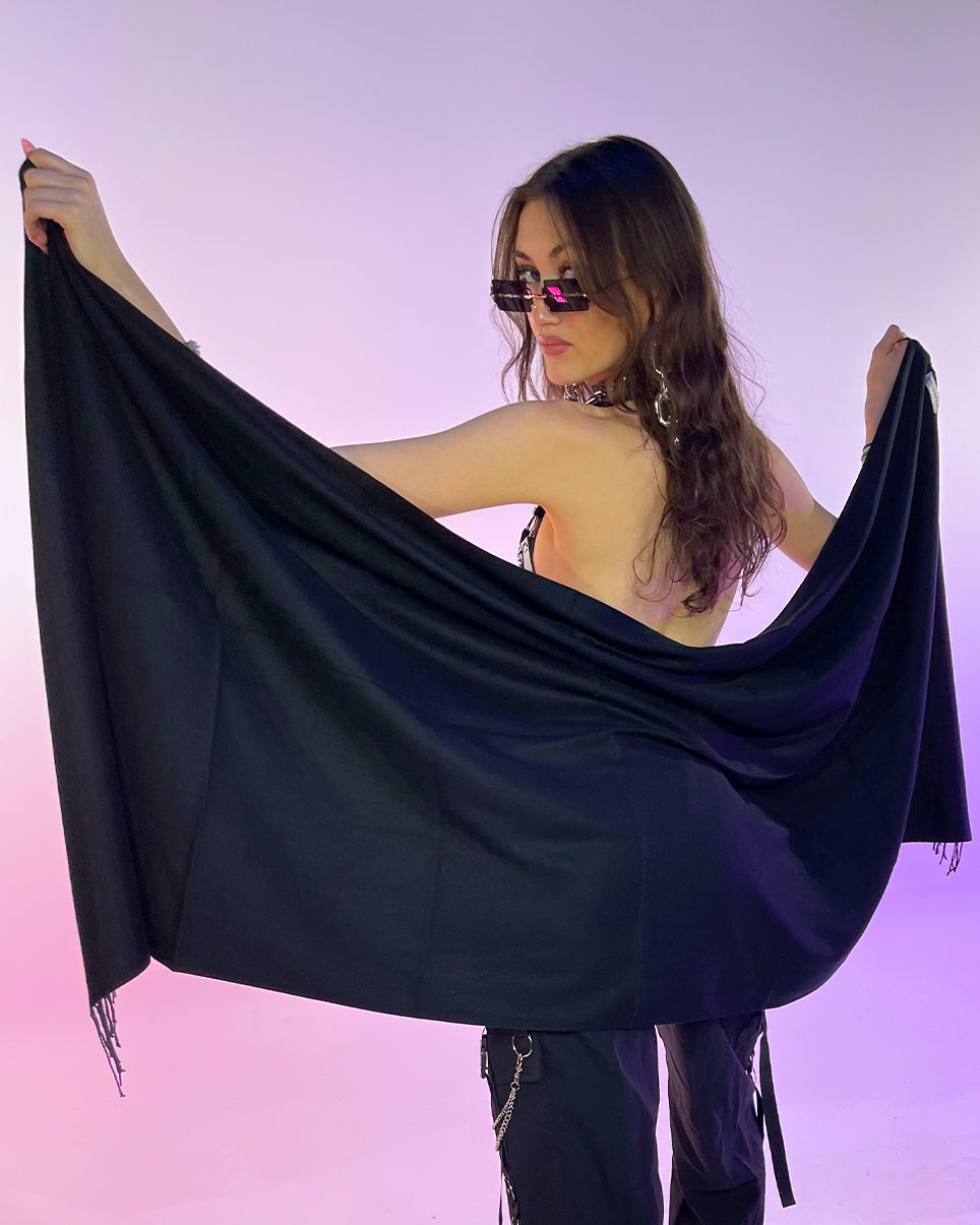 Basic Solid Pashmina Scarf – Rave Wonderland