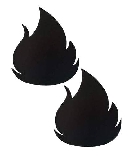 Flash Reflective Multicolor Flirty Flame Pasties – Rave Wonderland