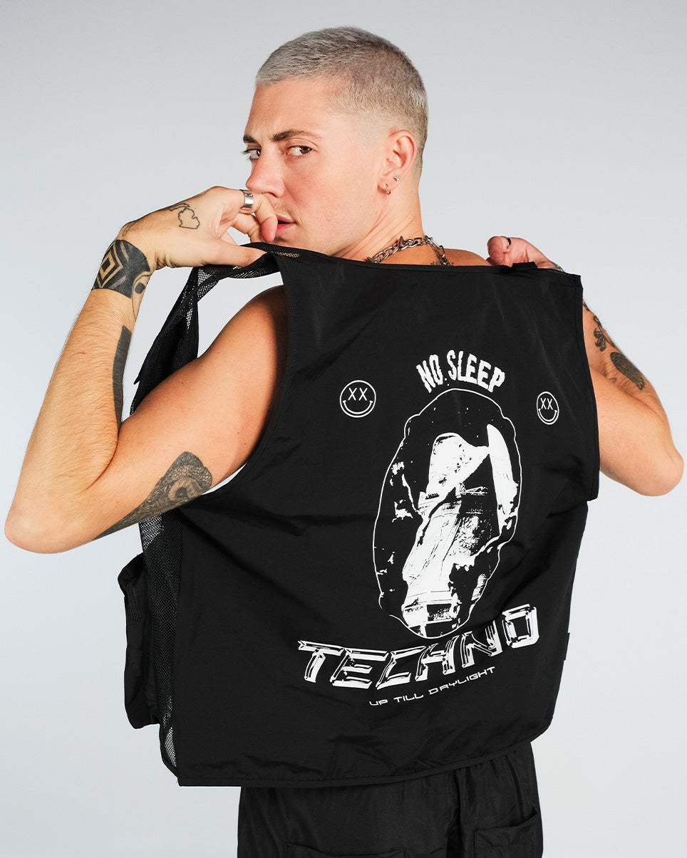 Dusk Till Dawn Techno Fishing Utility Vest for Anglers – Rave Wonderland